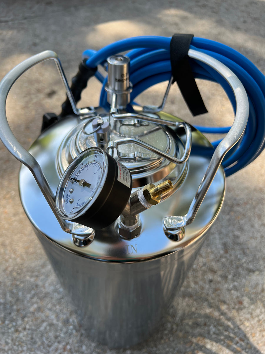 Corny Keg 5 Gallon Ball Lock Keg Stainless Steel Rinseless Car Wash or