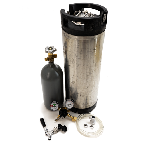 Whole Enchilada Pepsi Style 5 Gallon Ball Lock Keg Kit 5lb. Cyl. and B ...